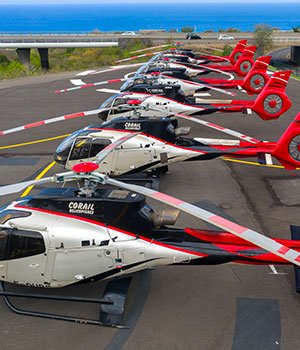 Discover the modern fleet of Corail Hélicoptères Reunion